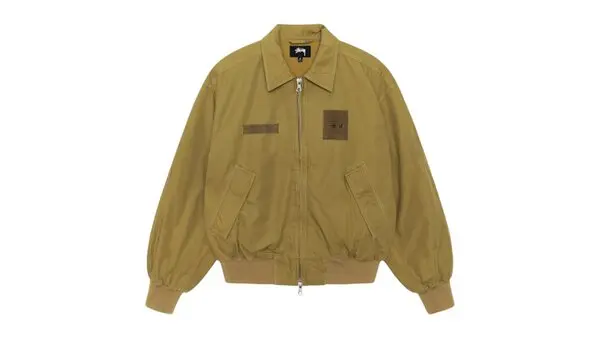StüSsy Flight Bomber Jacket - Golden Olive | Editorialist